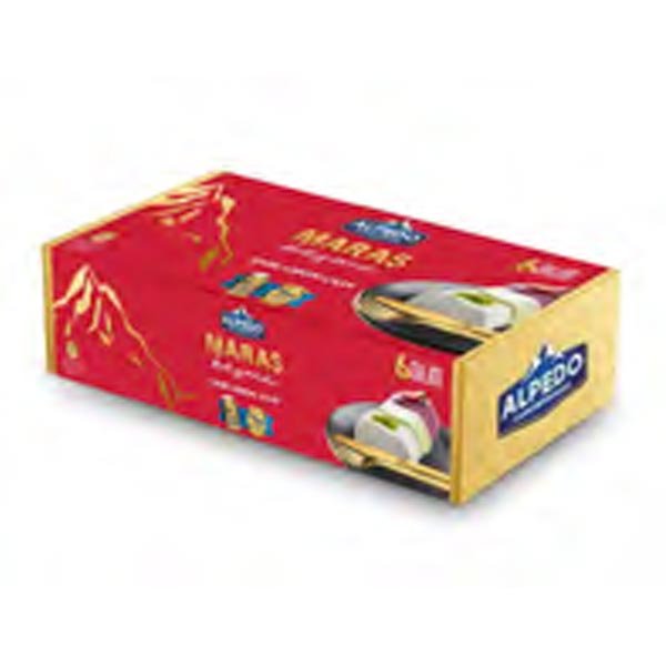 Alpedo, Ice Cream Slice, Classic, Lemon, Strawberry, 600gr, 6 slices x ...