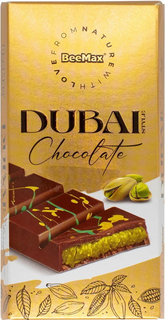 BeeMax Dubai Chocolate, Bar, 7.05oz (200g) C1000 – H FOODS LLC