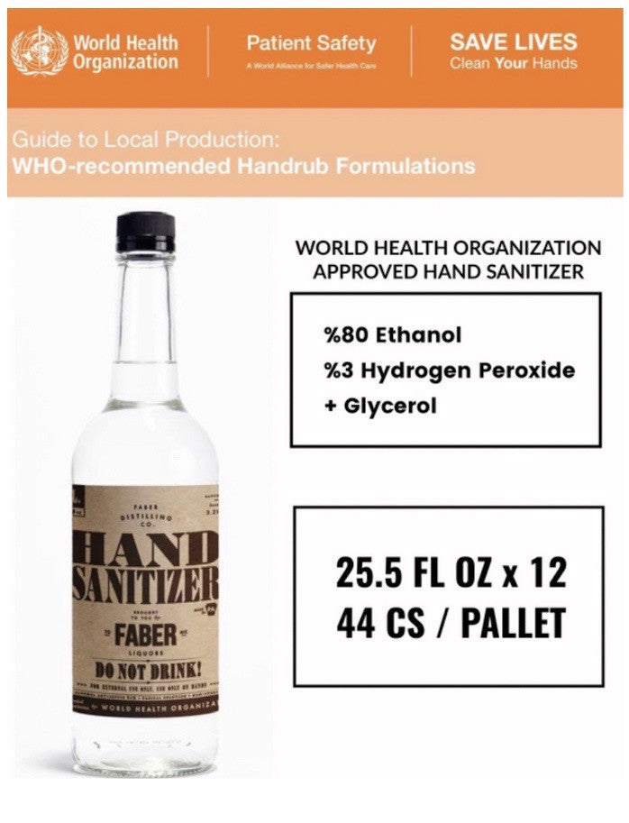 HAND SANITIZER | 25.5 FL OZ X 12 | WORLD HEALTH ORGANIZATION APPROVED ...