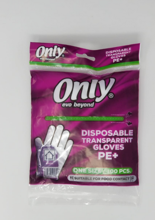 ONLY 100CT DISPOSABLE NYLON GLOVES PE+ || 100/CS || TRANSPARENT - OHG0 ...