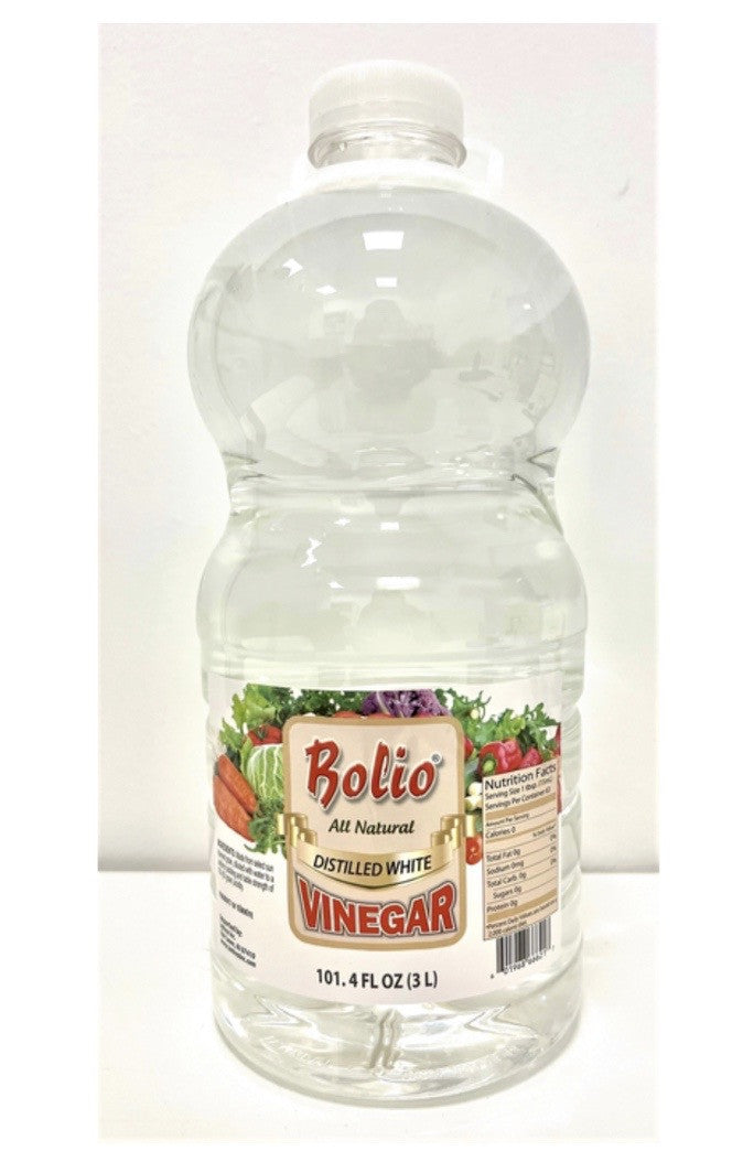 BOLIO DISTILED WHITE VINEGAR 101.4 FL.OZ (3L) X 4/CS - KBV300 – H FOODS LLC